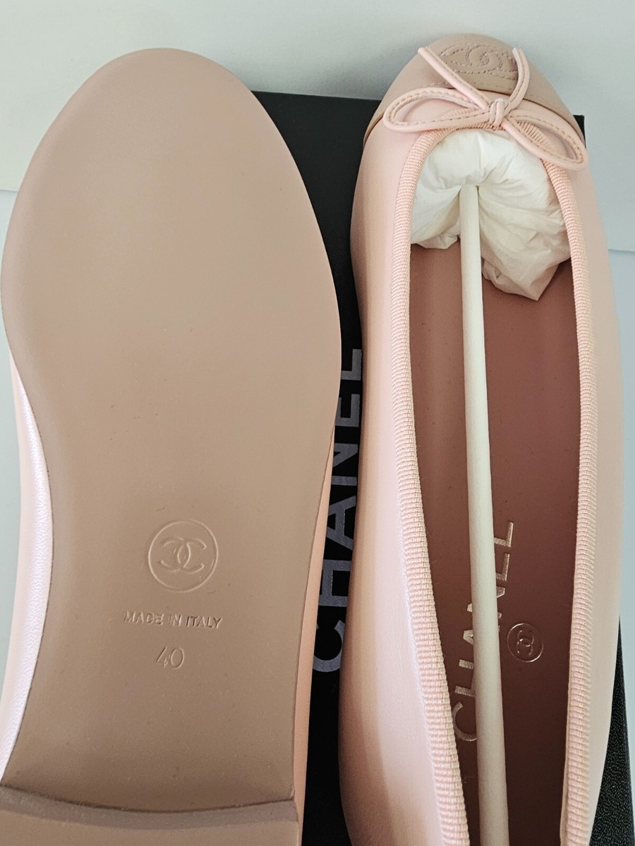 Chanel 23K G02819 leather pink ballet flats 36-40 EUR sizes Chanel 23K G02819 leather pink ballet flats 36-40 EUR sizes