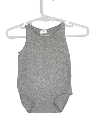 BONDS Baby Grey Singlet Sleeveless Cotton Blend Romper One Piece Size ...