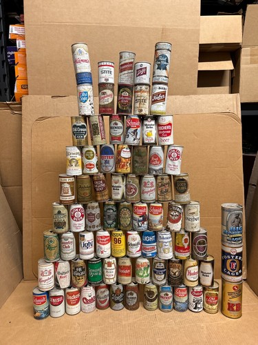 Vintage Collectors Beer Can Lot of 70 Top Bottom Opened | eBay