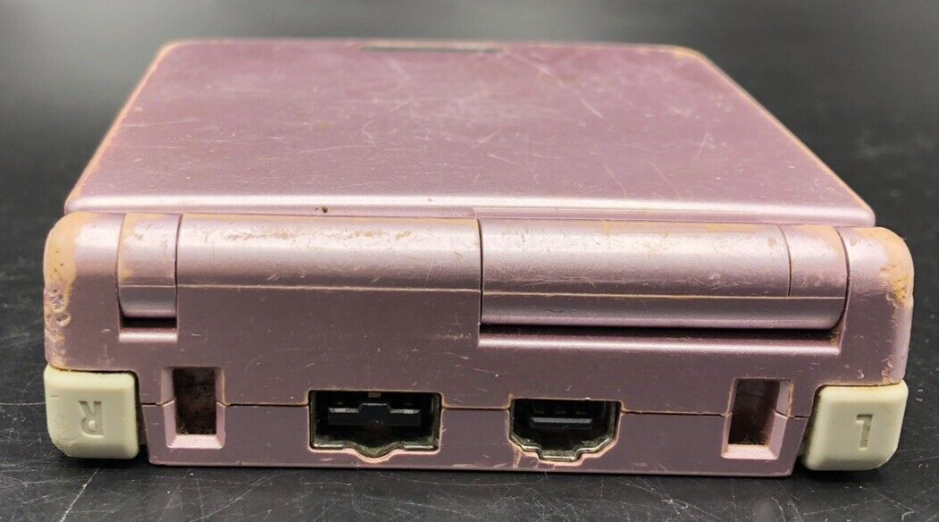 Nintendo Game Boy Advance SP AGS101 Pearl Pink Handheld Gaming Console ...