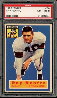 1956 Topps Football #69 Ray Renfro PSA 8 | eBay
