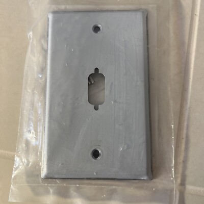 L-COM WPD109 Stainless Wall Plate, One DB9/HD15/HDMI Opening | eBay