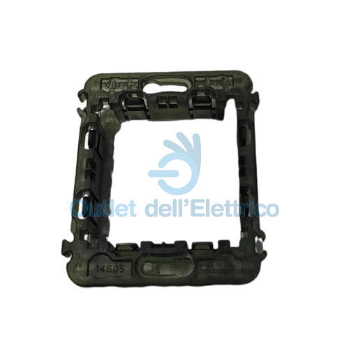 Vimar 14605 Plana Halter 2 Module Ohne Schrauben Radstand 8007352118997 ...