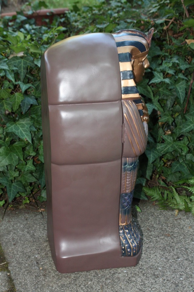 Egyptian Tutankhamun Sarcophagus CD Cabinet Storage Display | eBay UK