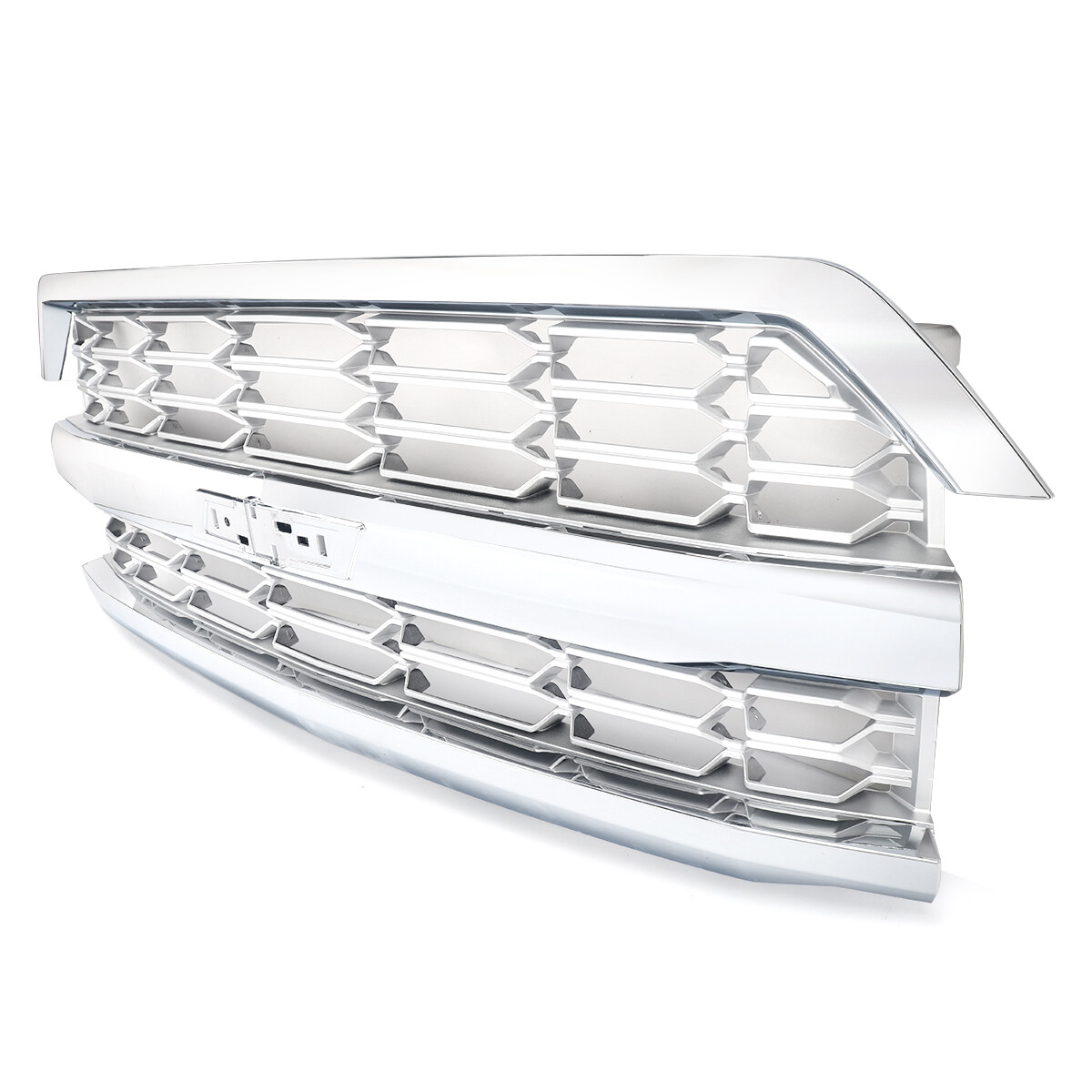 For Chevrolet Silverado 1500 2016-2018 Front Upper Bumper Grille Chrome ...