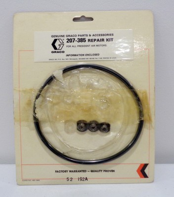 GENUINE GRACO PARTS ACCESSORIES 207-385 PARTIAL REPAIR KIT PRESIDENT ...