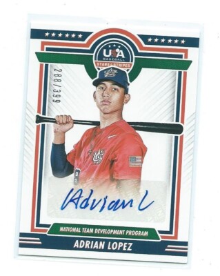 2022 USA Stars and Stripes-Adrian Lopez Rookie autograph /399 Team USA ...