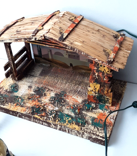 Vintage Nativity Set 21 Piece Italy Paper Mache Creche Manger 5.5 ...