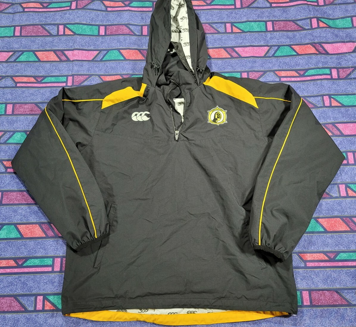 Canterbury Chicago Riot Rugby Windbreaker Hooded 1/4 … - Gem