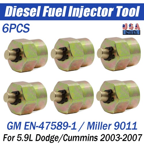 6x Diesel Fuel Injector Block-Off Tool Cap For Dodge 5.9L Cummins 03-07 ...