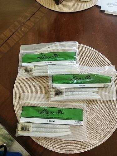 3 New Pks Gary YAMAMOTO 6" YAMASENKO ORIGINAL Blue Pearl Silver Flake ...