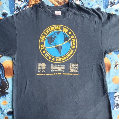 ECW To The Extreme Con 96 Shirt XL Extreme Wrestling Vintage WWF WCW ...