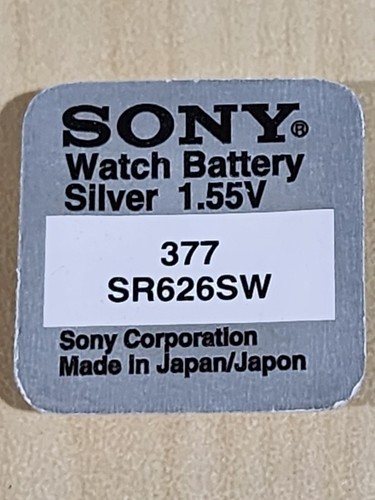 5 x SONY single packs 377 SR626SW SR626 V377 Watch Battery MURATA EXP ...