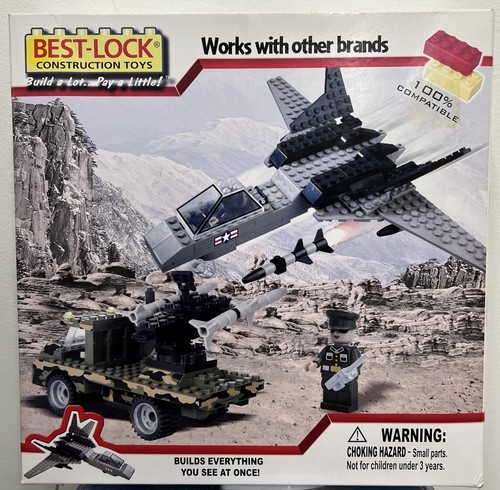 BEST-LOCK Jet Plane w/ Missiles, Missile Launcher & Soldier ...