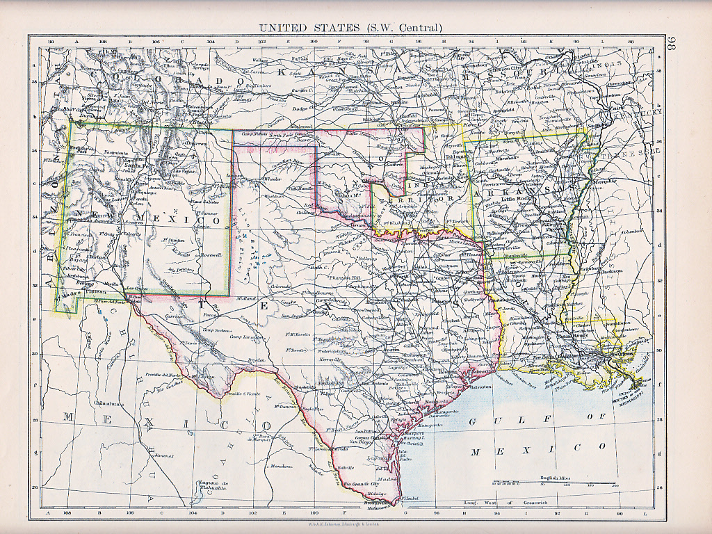 Large Map Of West Texas
