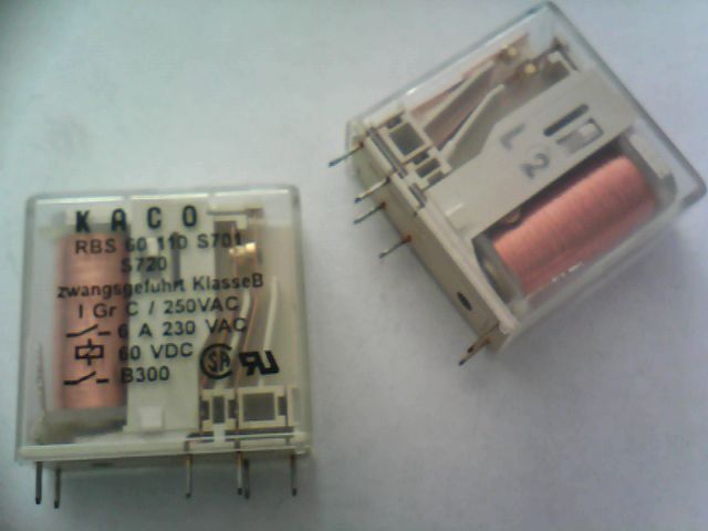 KACO RBS60-110S701S720 60Vdc 6A miniature safe relay DPDT-NO-NC | eBay