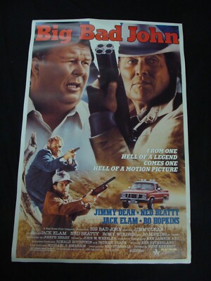BIG BAD JOHN movie poster JIMMY DEAN NED BEATTY original video store ...