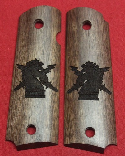 Full Size 1911 Government / Commander Psyop Black Knight Grips | eBay