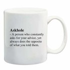 ASKHOLE Funny Coffee Mug | eBay