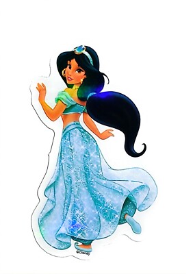 Disney Princesses JASMINE Anime Cartoon Water Resistant Iridescent ...