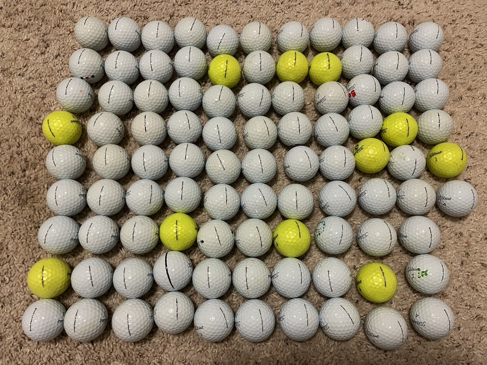 96 (8 Dozen) Titliest Pro V1 Golf Balls 2nd Chance AAA-AAAA Mix | eBay
