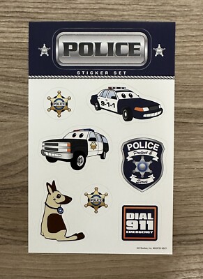 Police Sticker Set 8 Stickers Police Badge Dog Car Logo German Shepard ...