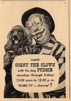 1954 WABC NEW YORK TV AD CORNY THE CLOWN BOB KEESHAN TIME FOR FUN KIDS ...