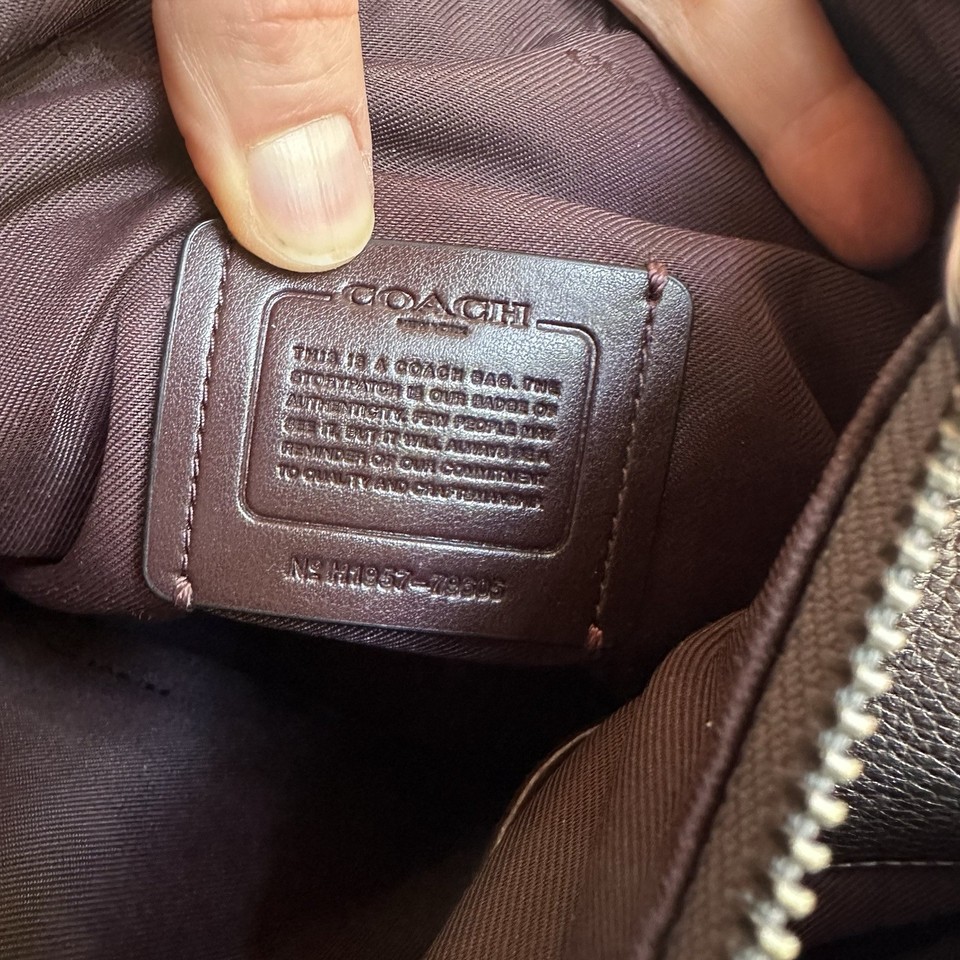 COACH Silver Chaise Crossbody Bag, Purse Metallic Polished Pebbled ...