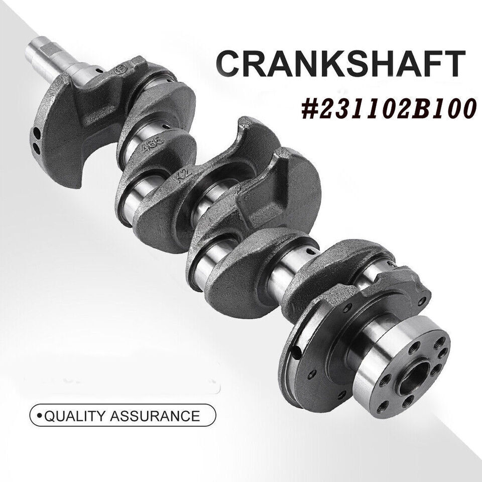 Crankshaft w/ Main & Rod Bearing Kit 21020-2B100 For Hyundai Accent Kia ...