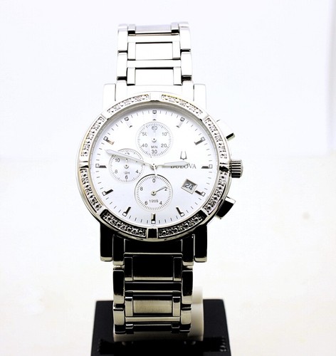 Men's Bulova Watch 96E03 Diamond Chronograph | eBay