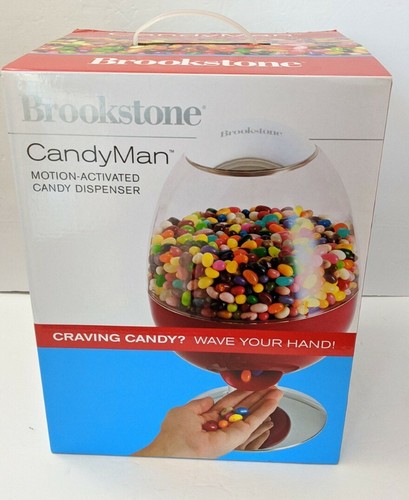 NEW Brookstone Red CandyMan Motion Sensor Activated Candy Dispenser ...