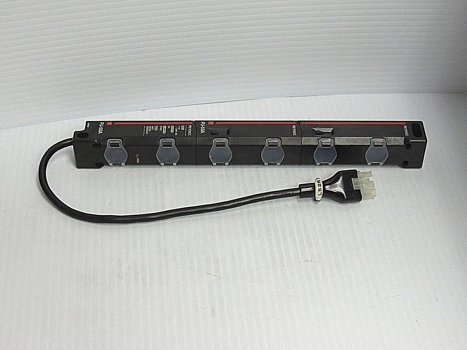 KEYENCE PHOTOELECTIC LIGHT CURTAIN SENSOR RECEIVER PJ-50A PJ-55A - USED ...