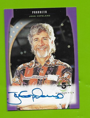 Skybox Babylon Five Season 5 ... John Copeland - PRODUCER Autograph ...