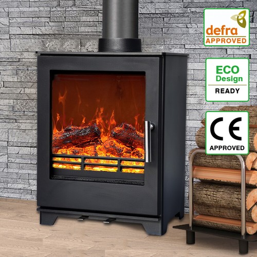 Defra Approved 5kw Eco Design Ready Multifuel Log Woodburning Stove ...