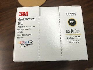 3M 00921 Hookit Gold 3" P80c Grit Disc for sale online | eBay