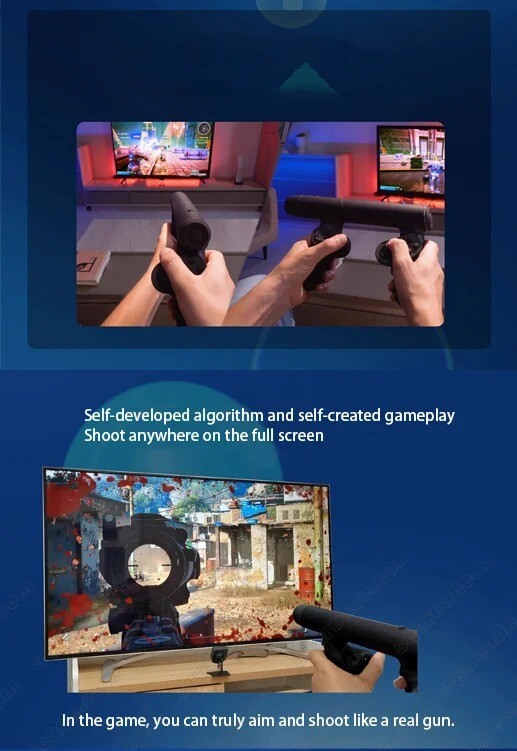 Shooting Somatosensory Gun Game Controller XGUN light switch/pc/ps4/ps5 ...