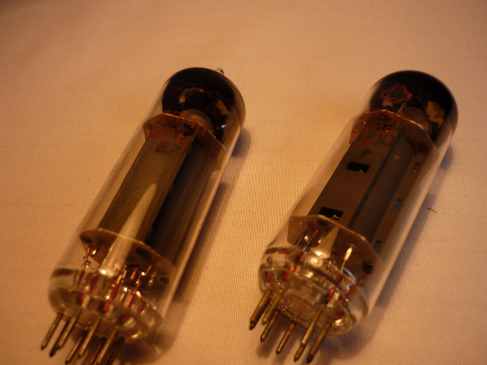 2pcs. 6P14P / 6П14П ~ EL84, N709, 6BQ5 Output pentode TESTED. SAME DATE ...