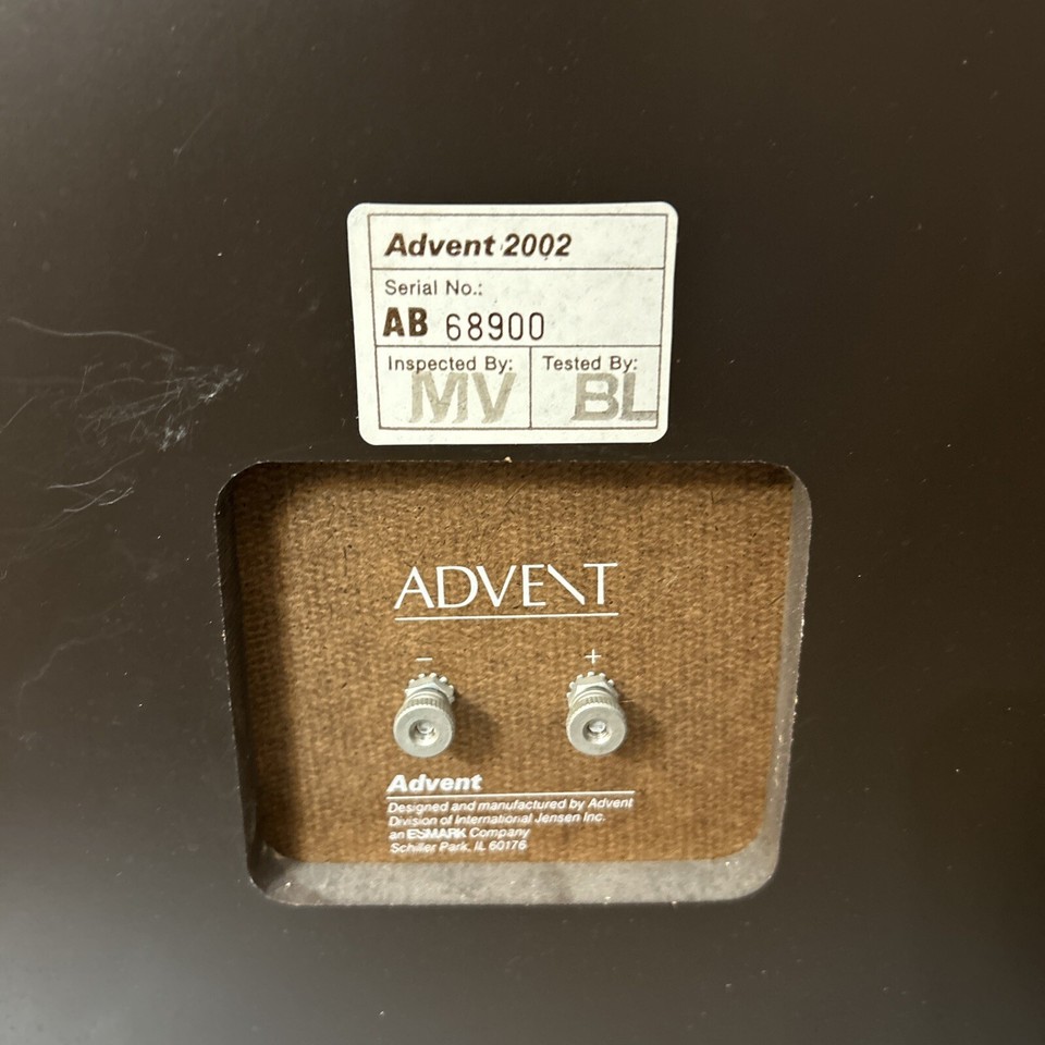 Vintage Advent 2002 Speaker Woodgrain- Set of 2 | eBay