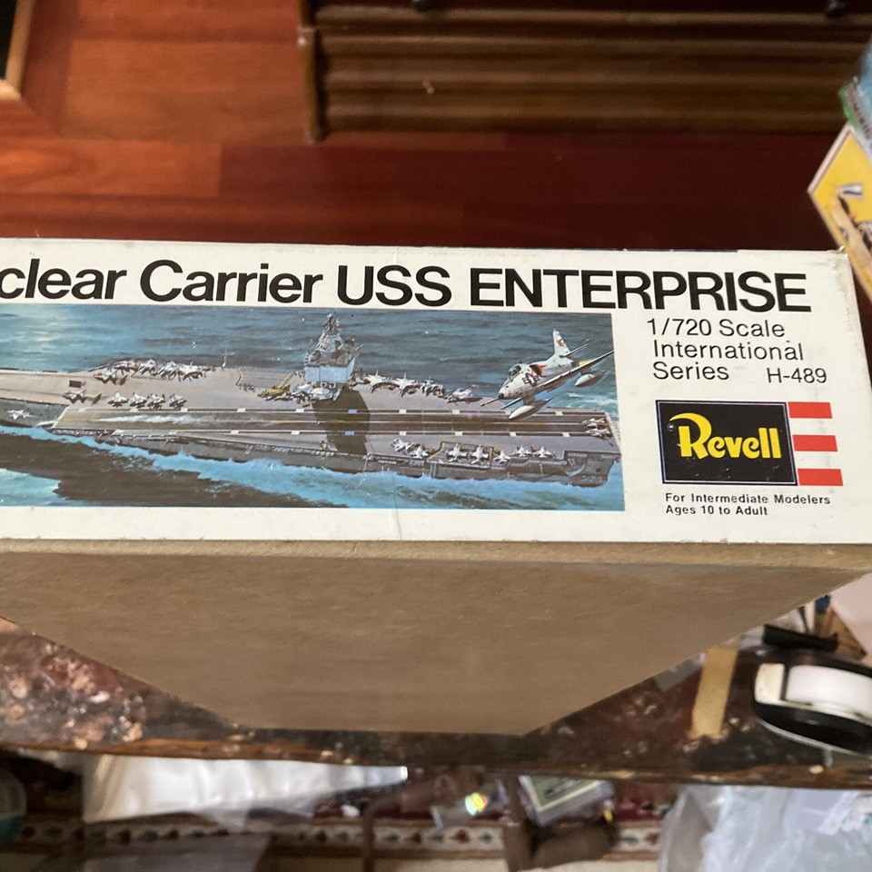 Vintage Revell Nuclear Carrier USS Enterprise Model Kit Scale: 1/720 | eBay