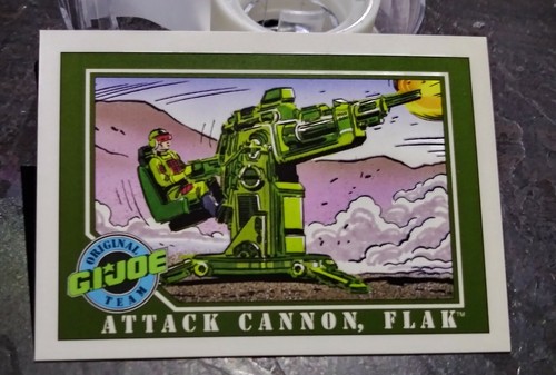 Impel -1991 Gi Joe Trading Card Attack Cannon, Flak #56 - Many Non ...