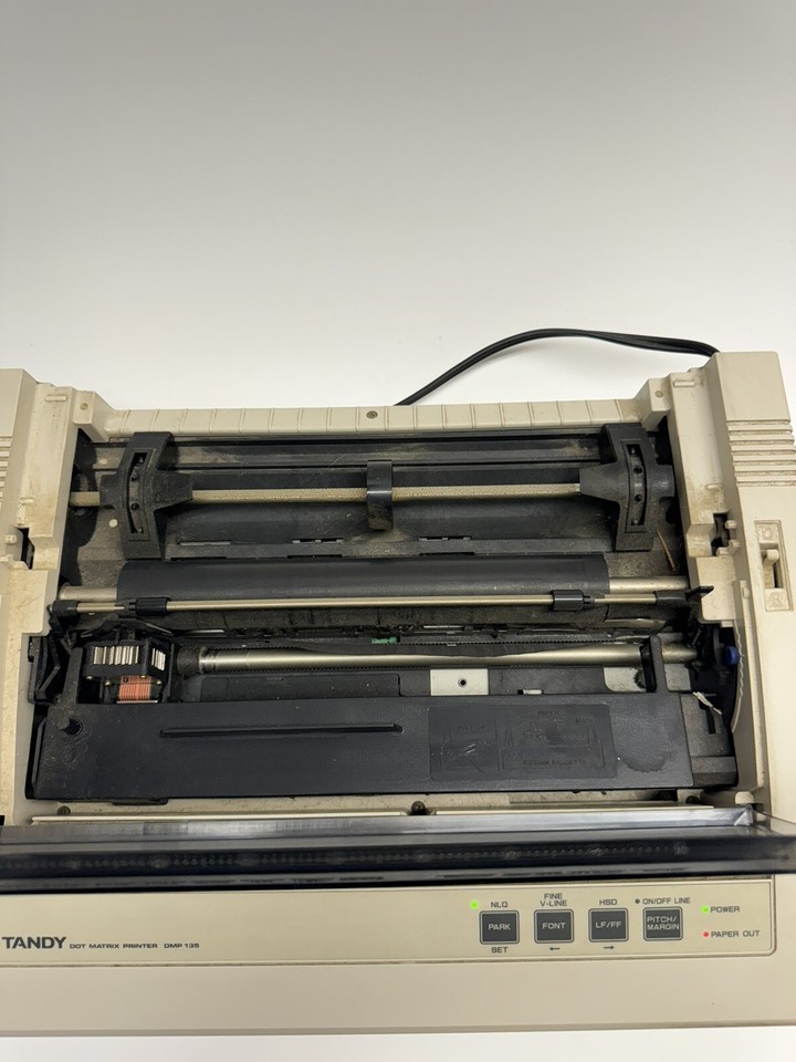 VINTAGE Tandy DMP 135 Dot Matrix Printer POWERS ON | eBay