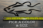 Striper Striped Bass Sticker Decal Fishing Black Stripper Smallmouth ...