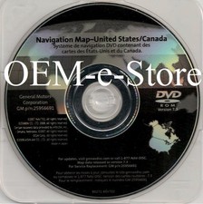 2007 2008 2009 2010 Cadillac Escalade Navigation DVD 25853487 Disc Map ...