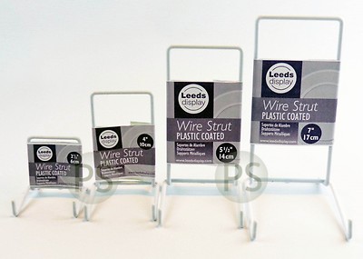 White Wire Strut Display Stand : Mini, Small, Medium, Large 6-35cm, 2.5 ...