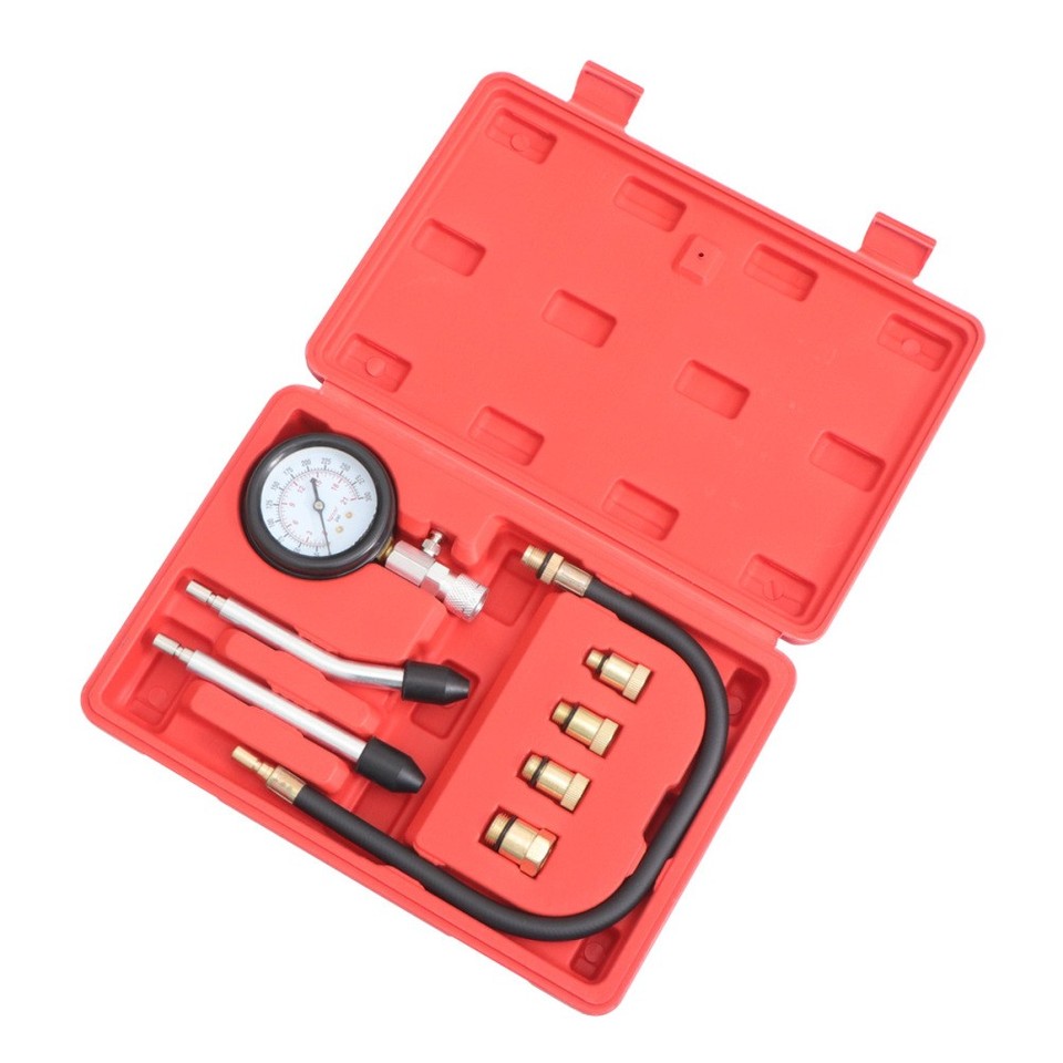 Compression Tester for Petrol Engine Injector 0-300 PSI Gauge Car ...