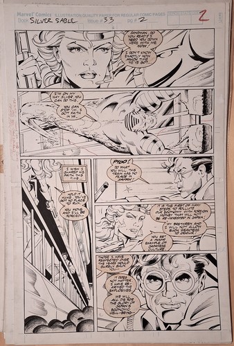Silver Sable & the Wild Pack 33 page 2 Gordon Purcell/Eklund Marvel ...