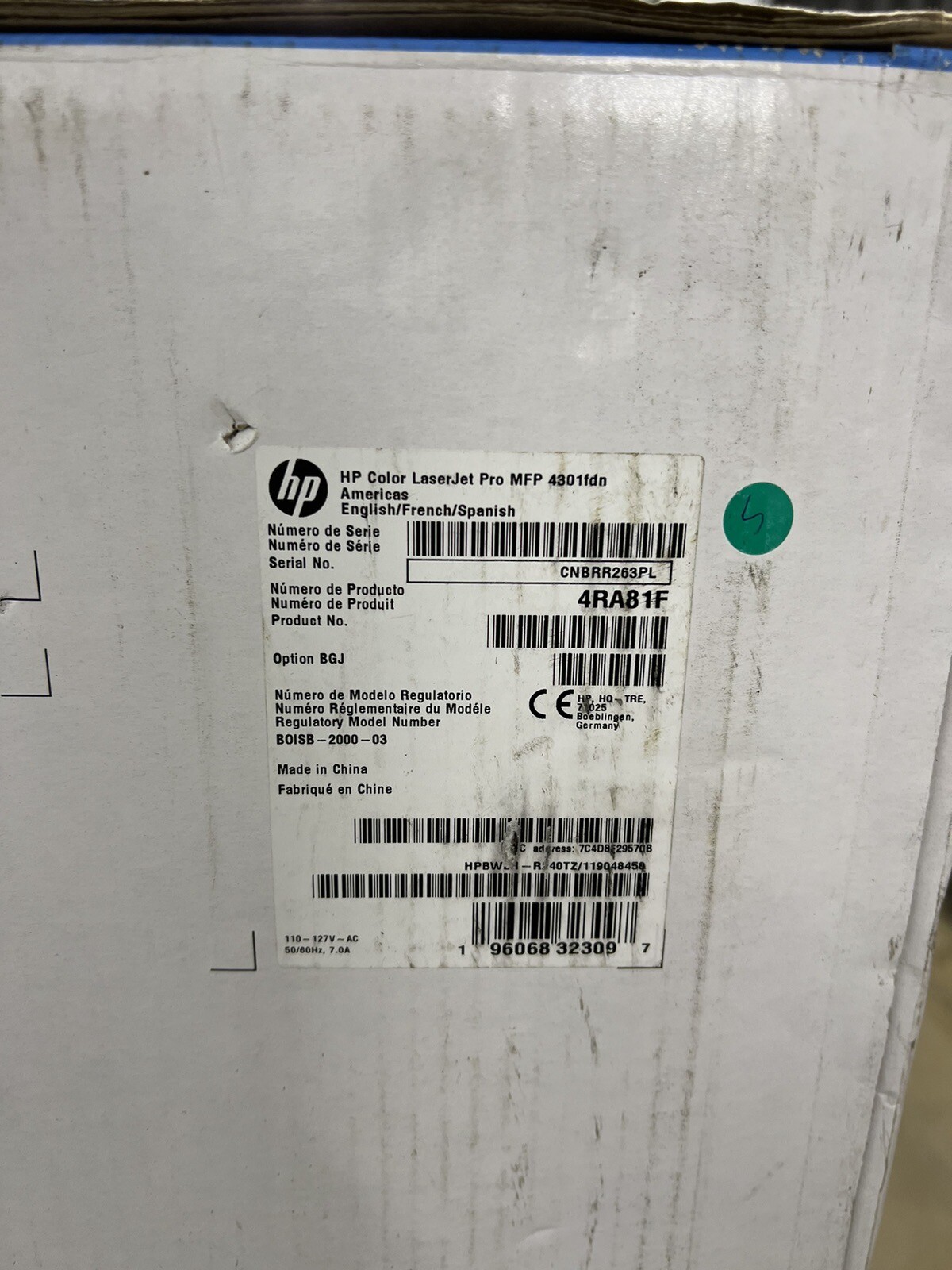 HP Color LaserJet Pro MFP 4301fdn Multifunction Printer - 4RA81F#BGJ ...