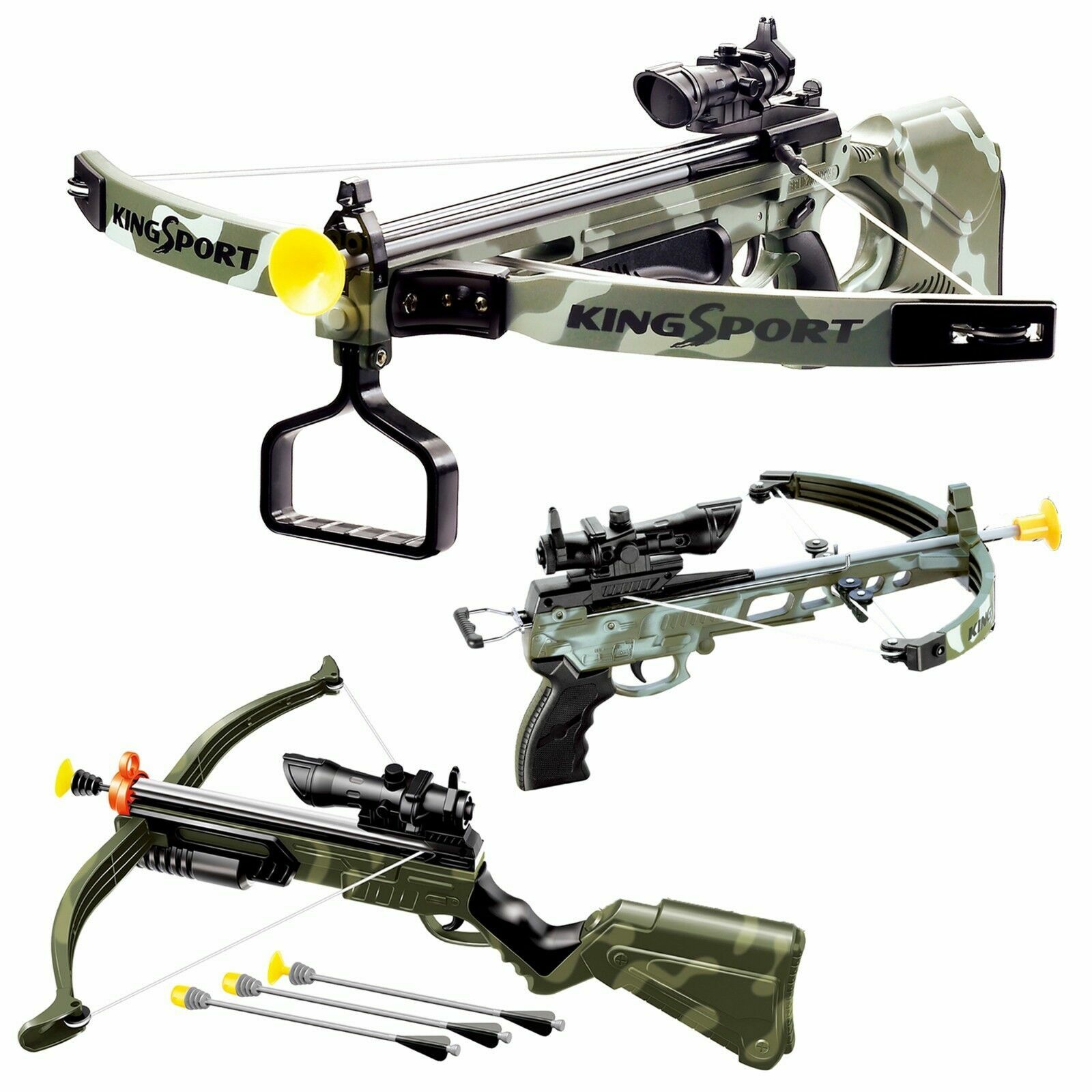 Real Action Kids Crossbow Set with Target Children Toy Archery Kids ...