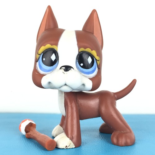 Authentic Littlest Pet Shop #588 Great Dane Dog / Original Hasbro LPS ...