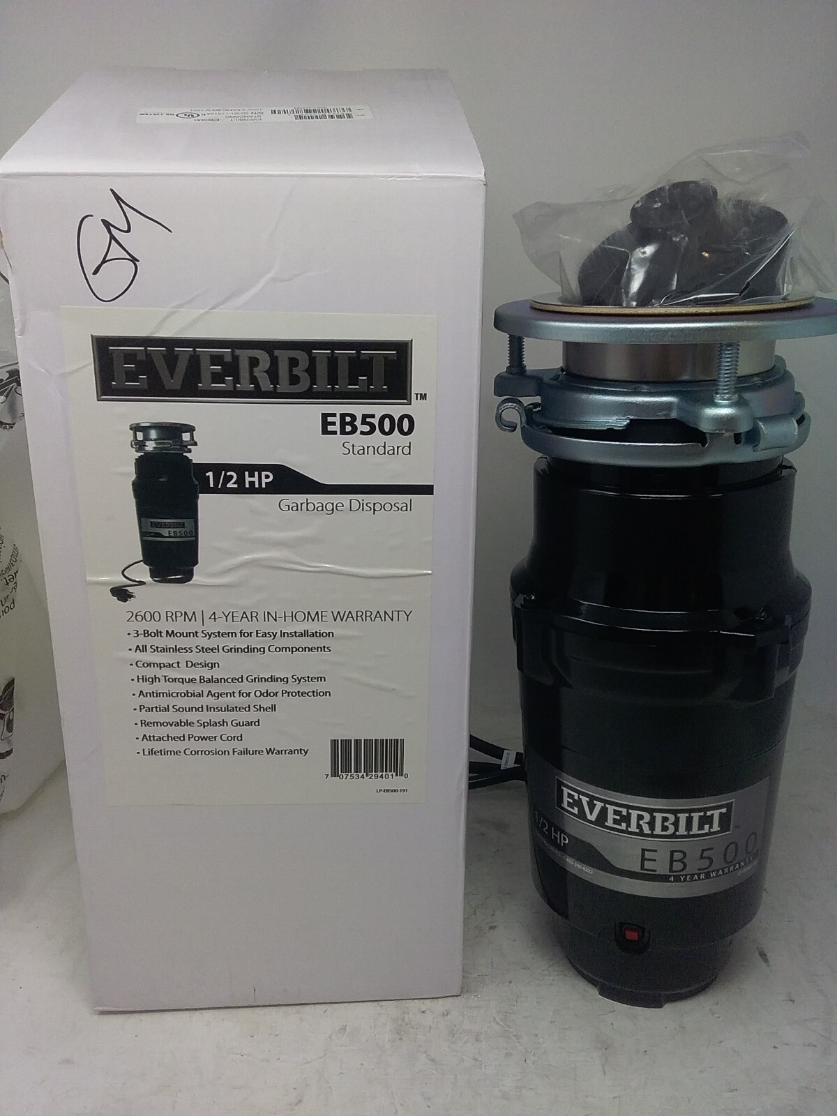 Everbilt EB500 Standard 1/2HP Garbage Disposal ( New) | eBay